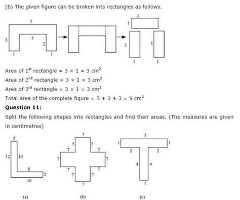 NCERT Solutions For Class 6 Maths Chapter 10 Mensuration Ex 10 3