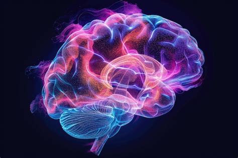 Premium Photo Digital Representation Of The Human Brain In Copy Space