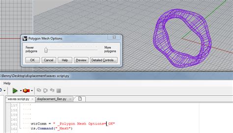NURBS To Mesh Scripting McNeel Forum