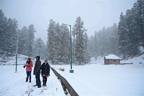 Kashmir Valley Receives Seasons First Snowfall Srinagar News Times