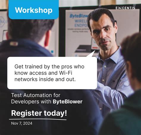 byteblower testautomation cicd networktesting techworkshop… excentis