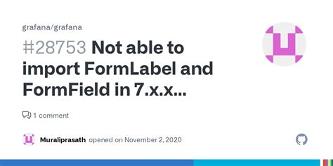 Not Able To Import Formlabel And Formfield In 7xx Grafanaui · Issue