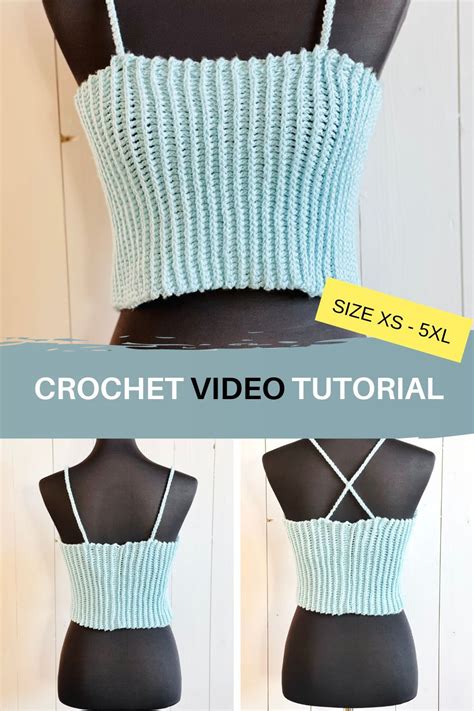 Easy Crochet Top For Beginners Free Crochet Pattern Size Xs 5xl Artofit