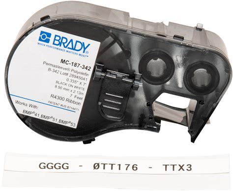 Brady Mc 187 342 Bmp51 Bmp53 Label Maker Cartridge