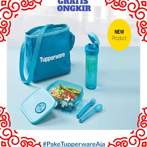 Jual Lunch Box Tupperware Tempat Makan Tupperware Botol Minum Set