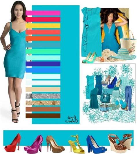 бирюза цвет сочетание с другими цветами 21 тыс изображений найдено в Яндекс Картинках Мода в