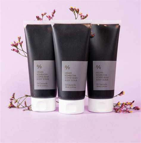 Vegan Kombucha Coffee Bean Body Scrub Glowid