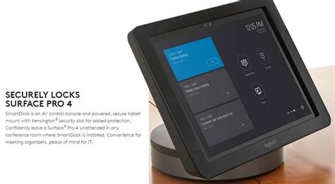 Logitech Smartdock Is A New Meeting Room Console For Surface Pro 4