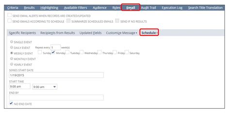 Netsuite Saved Searches Part 4 Search Results By Email Rsm Technology