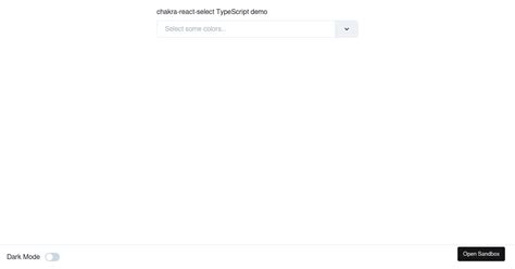 Chakra React Select Custom Selected Option Color Codesandbox