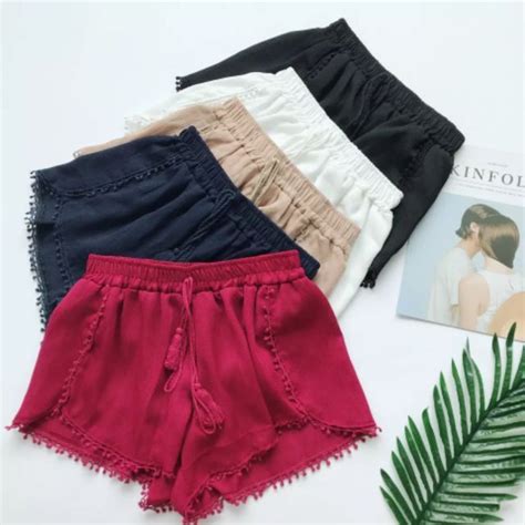 Jmb 0305lxft 24 30 Comfy Pompom Sex Ladies Shorts Shopee Philippines