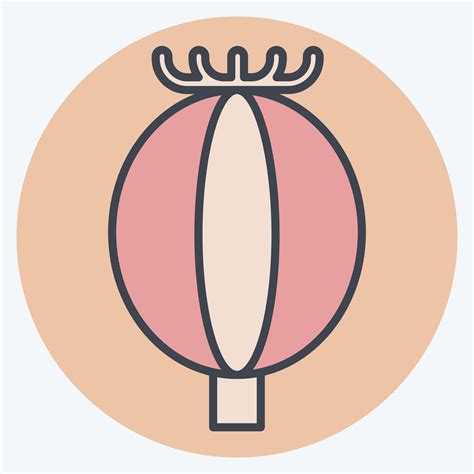 Icon Opium Related To Addiction Dictionary Symbol Color Mate Style