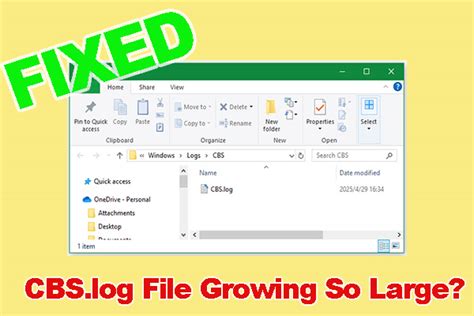 [full Guide] How To Stop Cbs Log File From Growing So Large