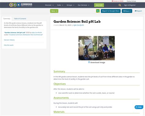 Garden Science Soil Ph Lab Oer Commons