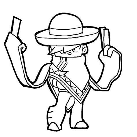Dibujos De Edgar Brawl Stars Para Colorear Divertirse