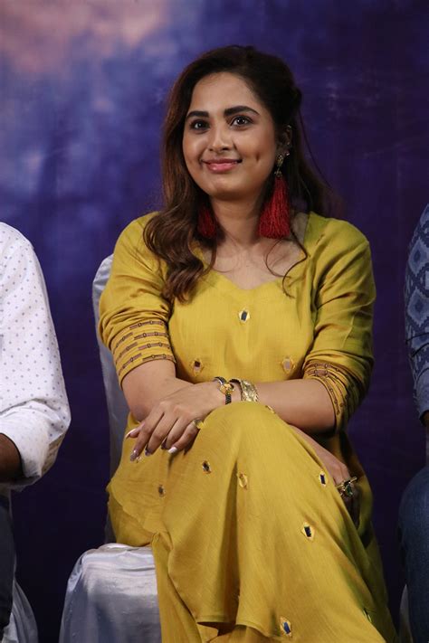 Shrusti Dange Laughed At Sathru Press Meet See Her Dimple Cheeks