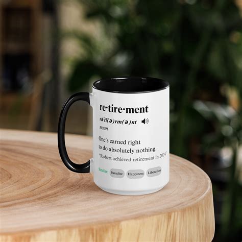 Custom Retirement Mug Retirement Ts Personalized Retirement Coffee