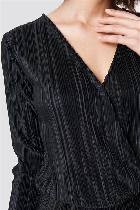 Pleated Jumpsuit Black Na