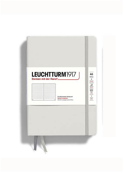 Блокнот Leuchtturm1917, Середній, Light Grey, Крапка (367247) – фото ...