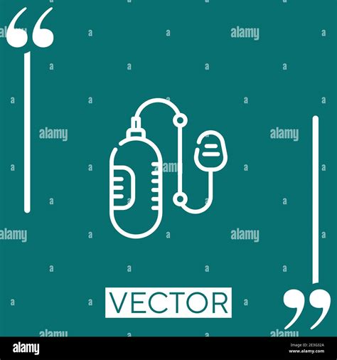 Oxygen Vector Icon Linear Icon Editable Stroked Line Stock Vector