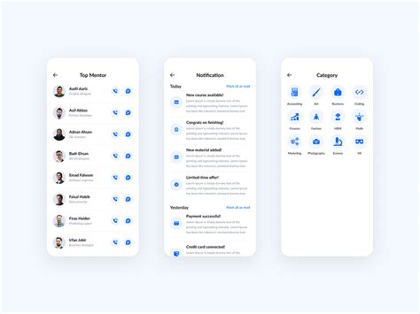 E Course E Learning Mobile App Uiux Design Behance