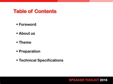 Speaker Toolkit Pdf