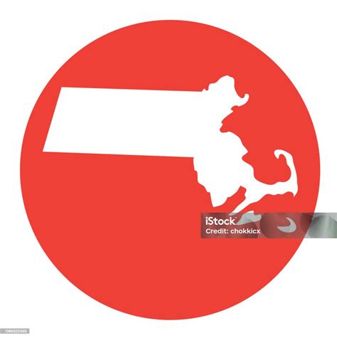 Massachusetts State Icon Stock Illustration Download Image Now