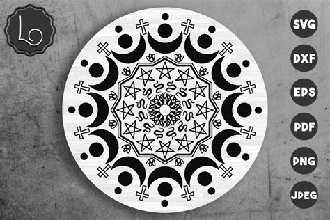 Gothic Mandala Svg File Graphic By La Oliveira · Creative Fabrica