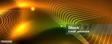 테크노 빛나는 배경 네온 빛 효과와 간단한 형태와 미래의 어두운 템플릿 벡터 0명에 대한 스톡 벡터 아트 및 기타 이미지 0명 네온 디자인 Istock