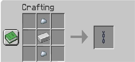 How To Craft Chains Minecraft Minecraft Crafting Recipes Crafting Recipes Minecraft Crafts