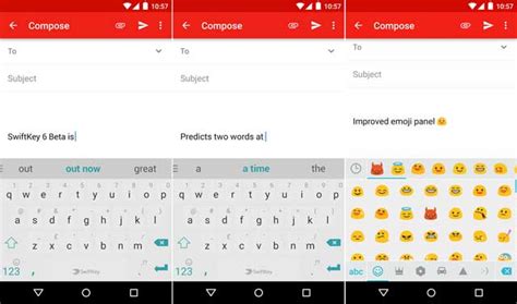 SwiftKey Update Adds Double Word Prediction Capability