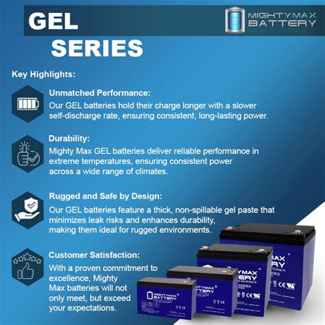 Ml12 12gel 12 Volt 12 Ah Gel Type F2 Terminal Rechargeable Sla Agm