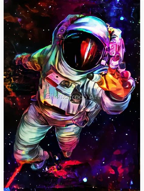 Poster Astronaute Couleur Profonde Par Chrishbk Astronaut Art Astronaut Wallpaper