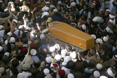 Thousands Of Mourners Attend Funeral Of Taliban Linked Cleric Killed In