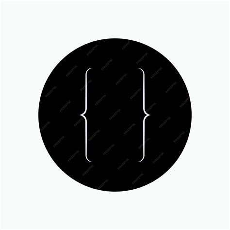 Premium Vector Bracket Icon Brace Symbol Vector