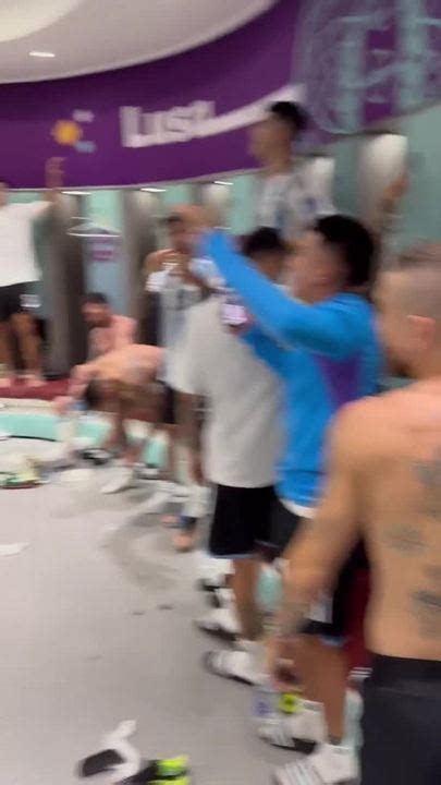 Vídeo Jogadores Da Argentina Fazem Festa No Vestiário Globoesporte Ge