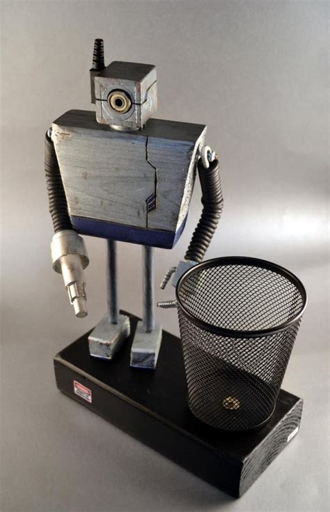 Desktop Robot Sentry Sculpture Found Object Robot Art Geek Etsy Robot Art Found Object
