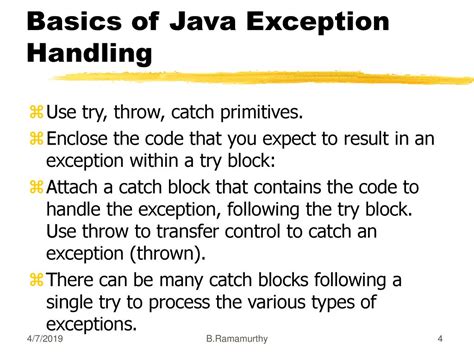 Designing with Java Exception Handling - ppt download