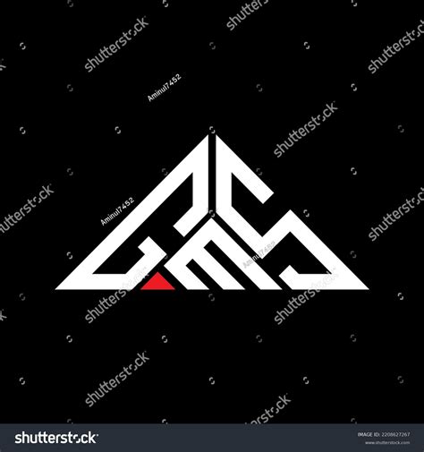 Gms Letter Logo Creative Design Vector Stock Vector Royalty Free 2208627267 Shutterstock