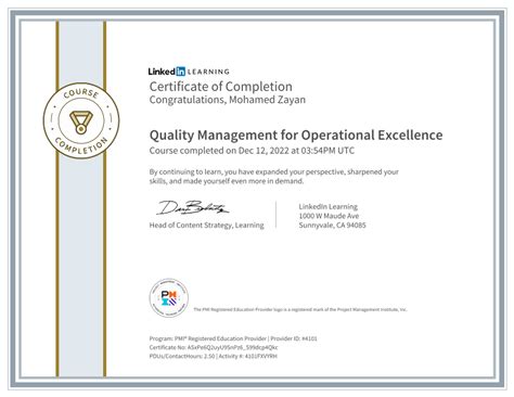 Mohamed Zayan On Linkedin Certificate Of Completion