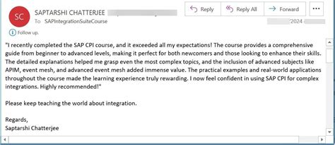 Yee Enrolled Sap Integration Suite 3 0 Course Yee Loon Khoo Posted On The Topic Linkedin