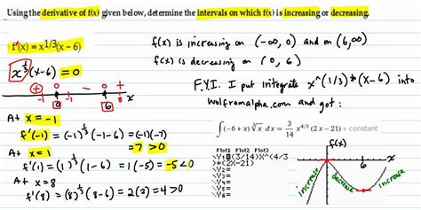 Use F X To Determine Intervals Where Fx Is Increasing Or
