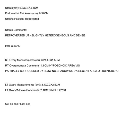 Ultrasound Results Laparoscopy And Hysteroscopy Set For Nov 14th R
