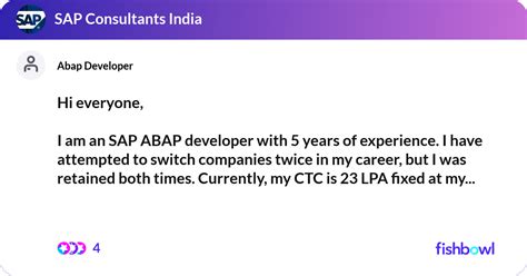 Hi Everyone I Am An SAP ABAP Developer With Ye Fishbowl