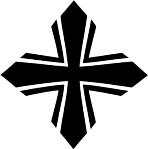 Premium Psd Cross Design In Black And White Color Aigenerated