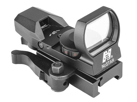 Ncstar Greenred 4 Reticles Reflex Sight With Mount Black