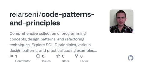 Github Reiarsenicode Patterns And Principles Comprehensive Collection Of Programming