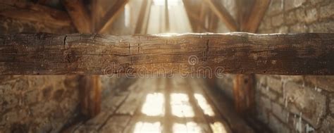 Construction Worker Carefully Placing Timber Beam Into Detailed
