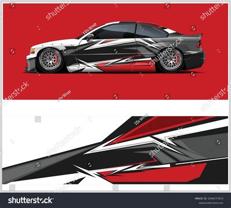 Car Wrap Decal Vinyl Sticker Designs Stock Vector Royalty Free