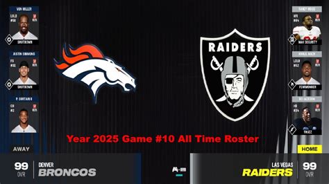 Madden Broncos Vs Raiders Year ATR YouTube